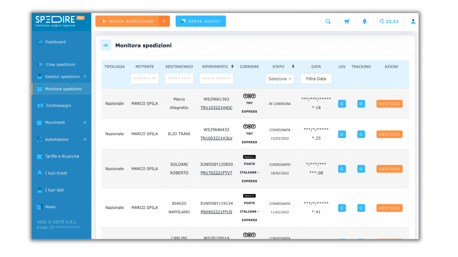 Spedire PRO - Spedire